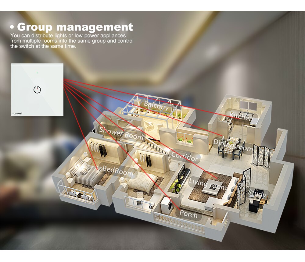 ZIGBEE ZLL wall switch AC100-240V APP and voice co... – Grandado