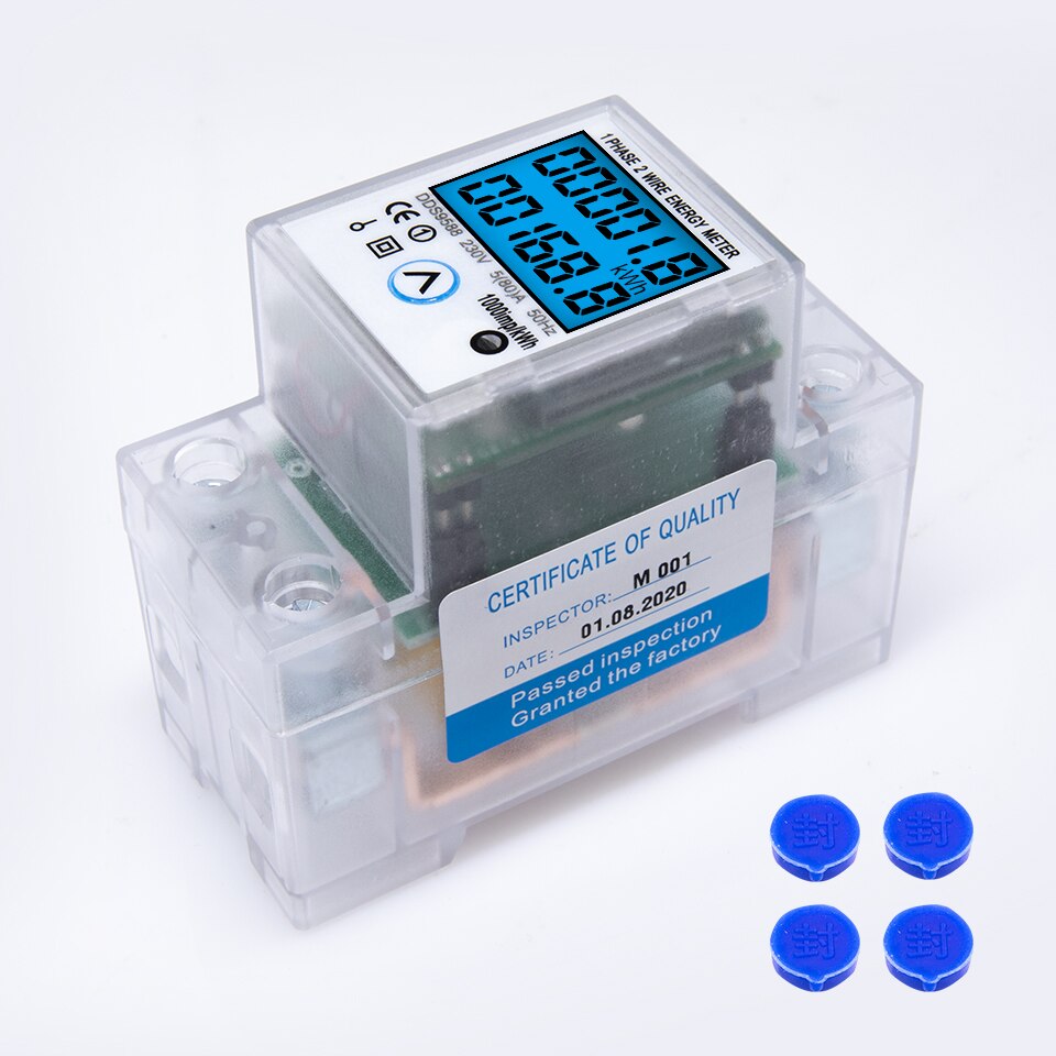 Din Rail Digital Single Phase Reset Zero Energy Me... – Vicedeal