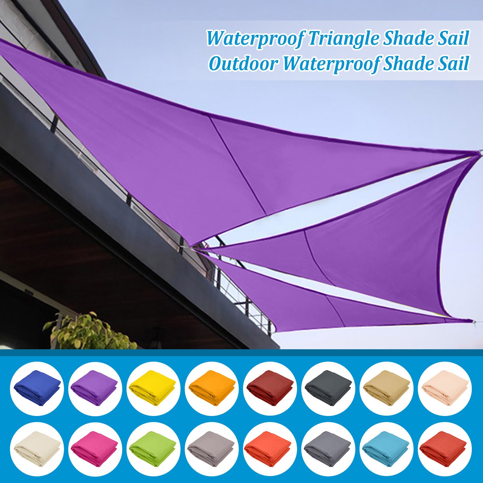 Waterproof Sun Shelter Triangle Sunshade Outdoor C... – Vicedeal