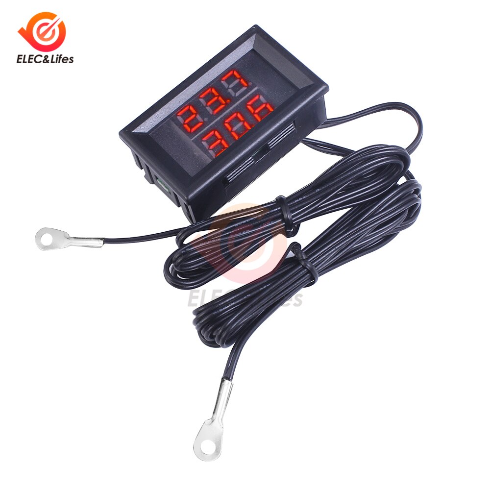 DC 12V 24V Digital Thermometer Temperature Sensor ... – Grandado