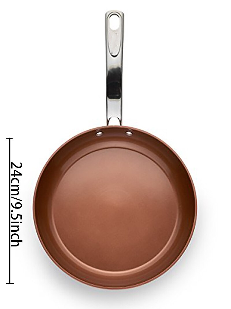 Non-stick Copper Frying Pan Dishwasher Square Cera... – Grandado
