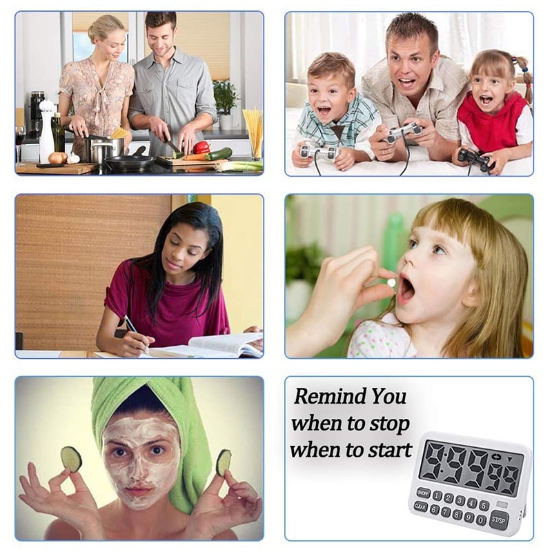 Digital Kitchen Timer, Large Display Cooking Timer... – Grandado