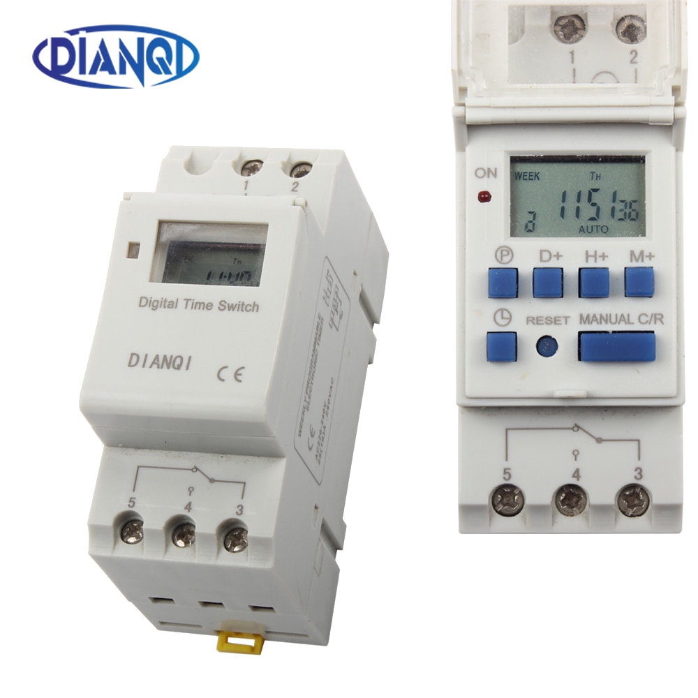 TP8A16 Timer switch din rail digital weekly progra... – Grandado