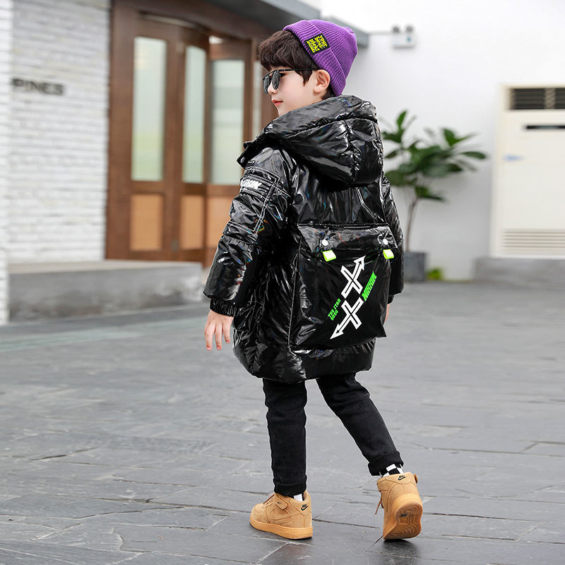 5-14 T Boys Parkas Winter Coat Bright Thick Hooded... – Grandado