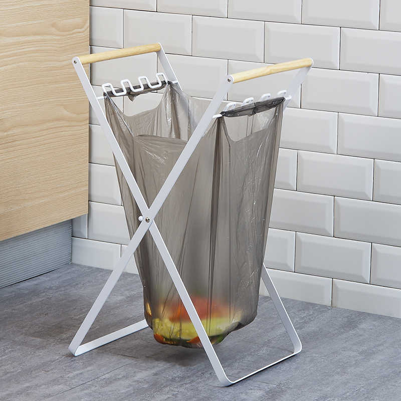 Baffect Large Garbage Bag Holder Trash Can Bin Iro... – Grandado