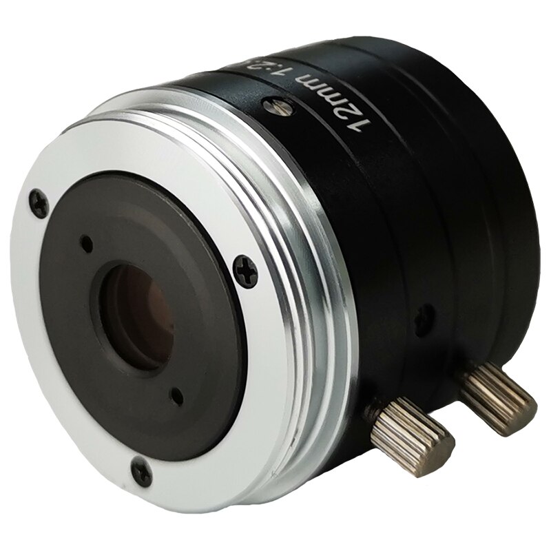 C Mount 12mm manual lris HD lens for 1/1.8" FA Hig... – Grandado