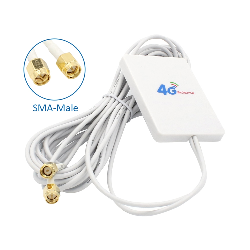 4g lte platt antenn wifi 4g antenn 3m ts9 sma hane... – Vicedeal