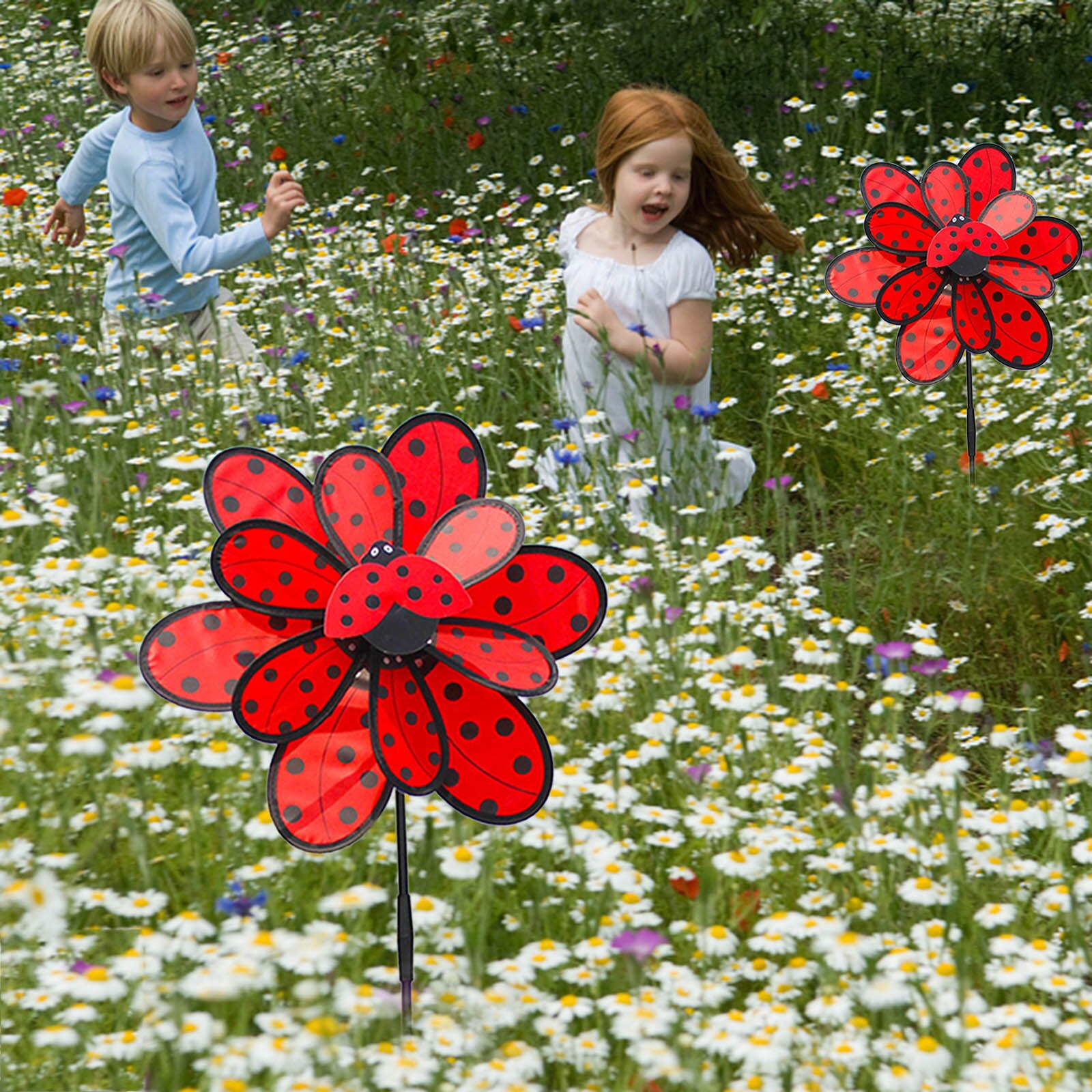 Kinderen Dubbele Laag Kever Lieveheersbeestje Wind... – Vicedeal