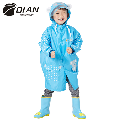 Qian 3-10 år gammel vandtæt børn drenge piger regn... – Vicedeal