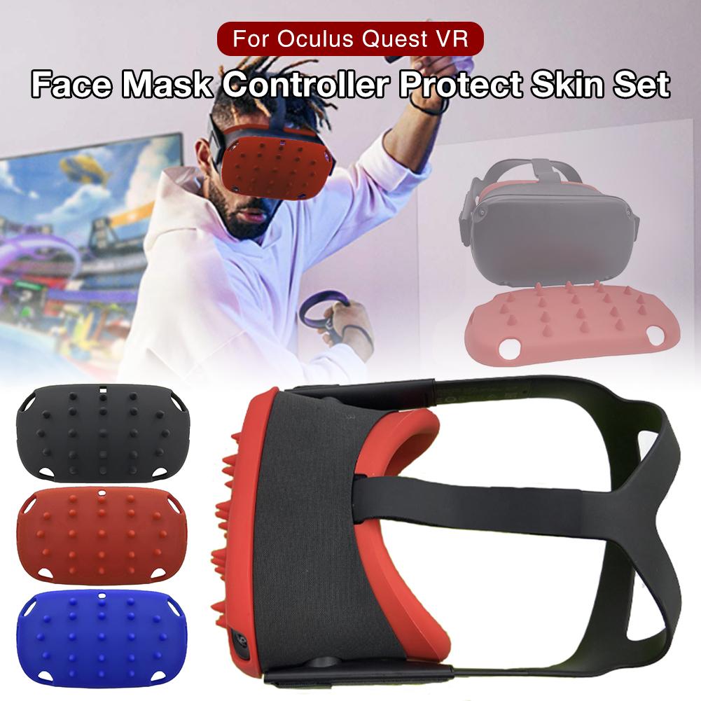 Zachte Siliconen Vr Helm Beschermende Shell Cap Zw... – Grandado