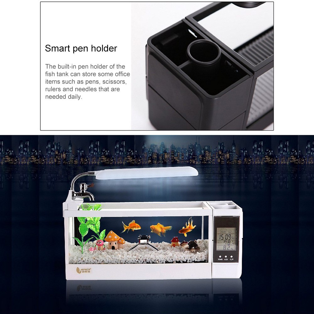 Aquarium USB Mini Aquarium Fish Tank Aquarium with... – Grandado