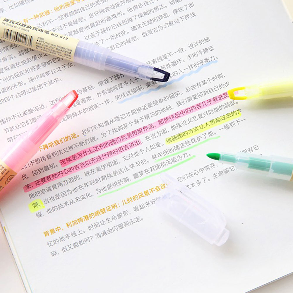 Dual-head Highlighters Pens Candy Colors Fluoresce... – Vicedeal