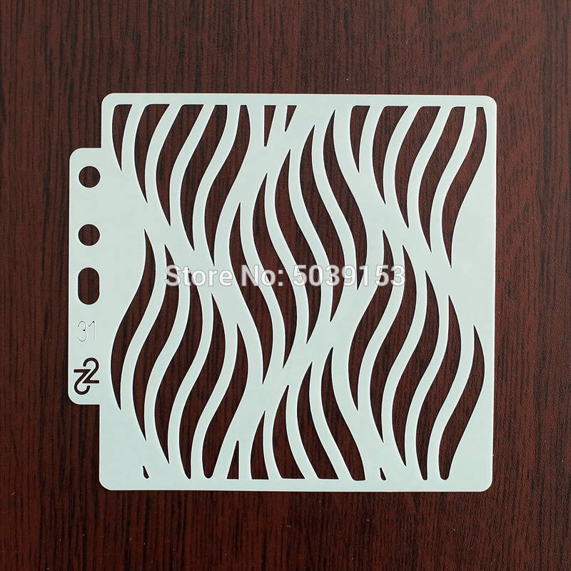 Kaffe trädgård skiktning ihåliga stenciler stämpli... – Grandado