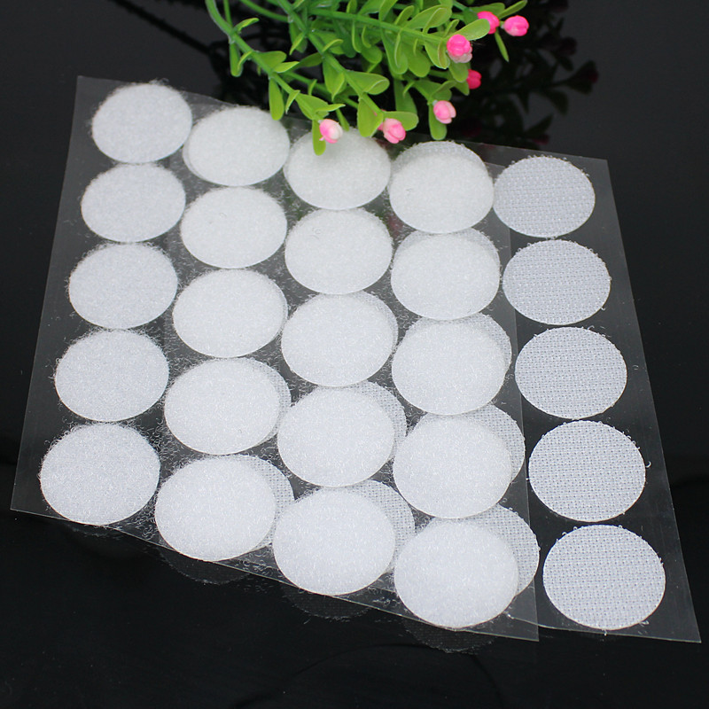 Wit 10-20 mm 100 paar nylon gesp magische sticker ... – Grandado
