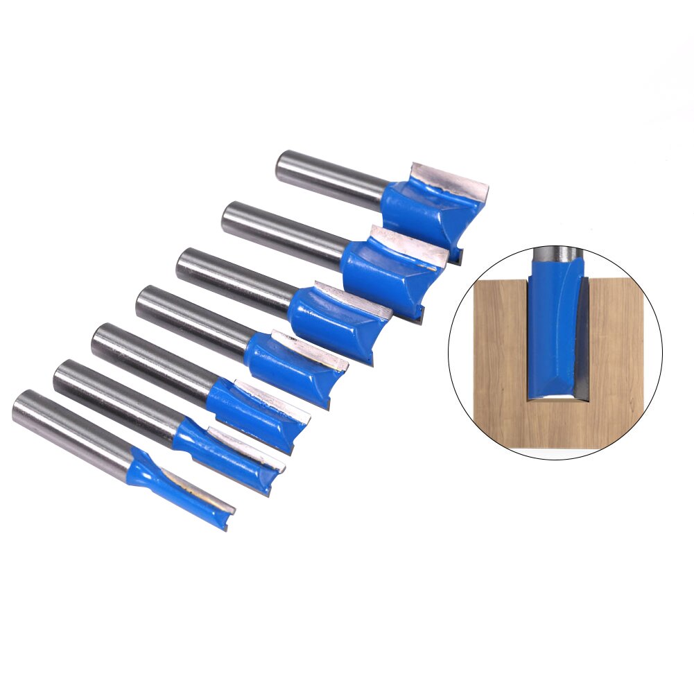 7Pcs 8Mm Shank Straight Houtbewerking Router Bit S... – Grandado