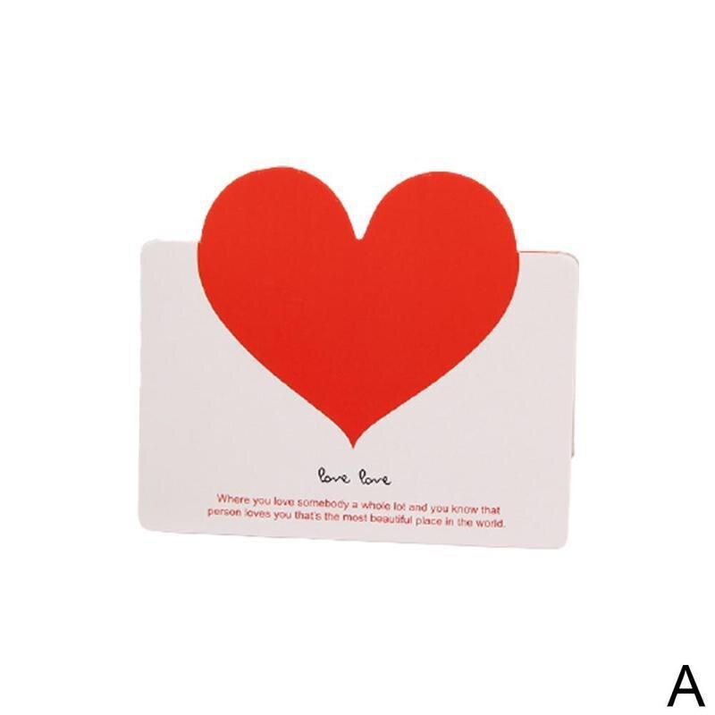 10pcs Love Heart Shape Greeting Card Valentine's D... – Grandado