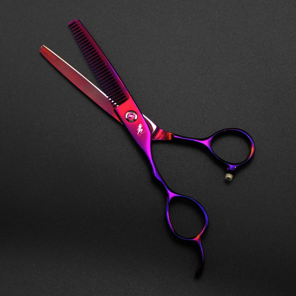 Freelander 6 inch Purple Hair Scissors Set Left Ha... – Grandado