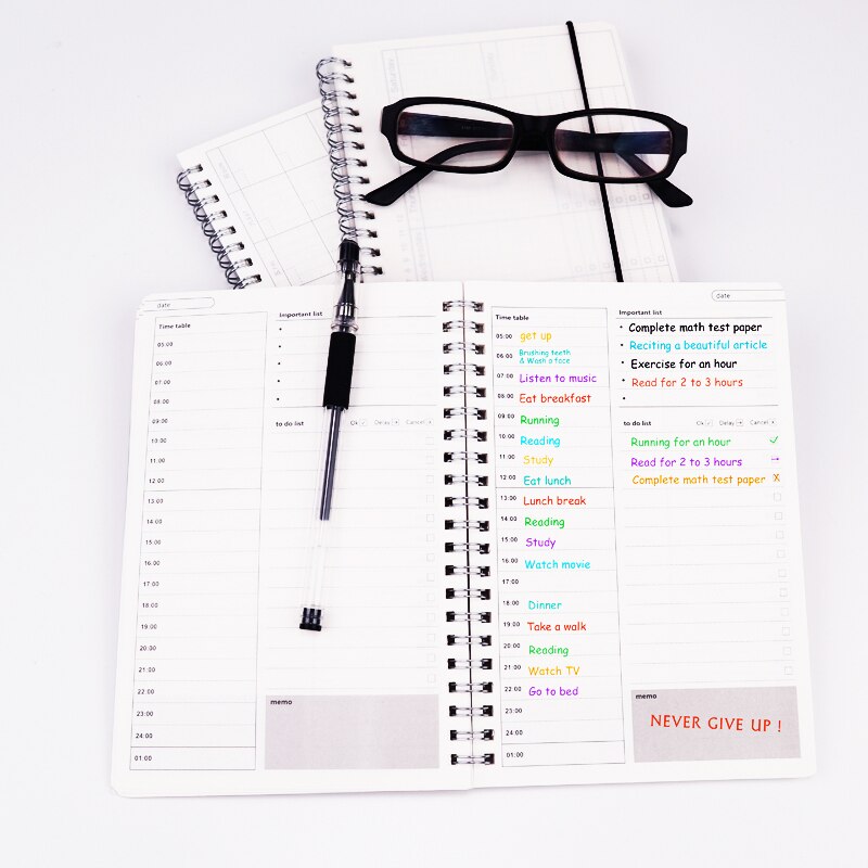 Notebooks Agenda Daily Weekly Monthly Plan Spiral ... – Grandado