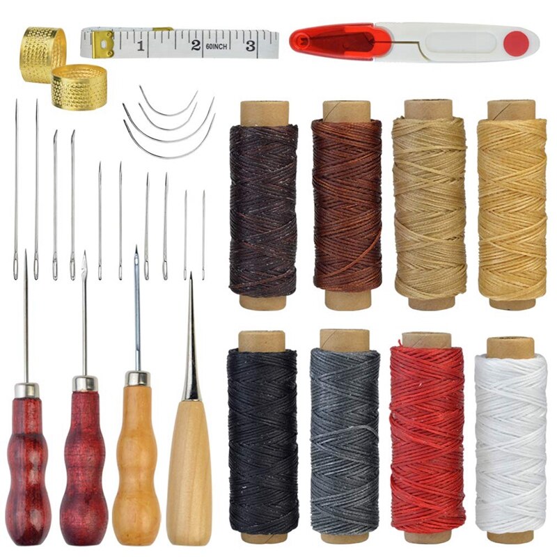 30 Pcs Leather Craft Tools Leather Sewing Tools Ha... – Vicedeal