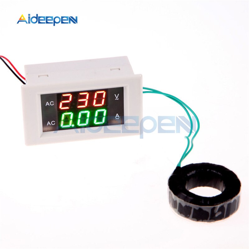 100A 200A AC 110V 220V LED Digital Ammeter Voltmet... – Grandado