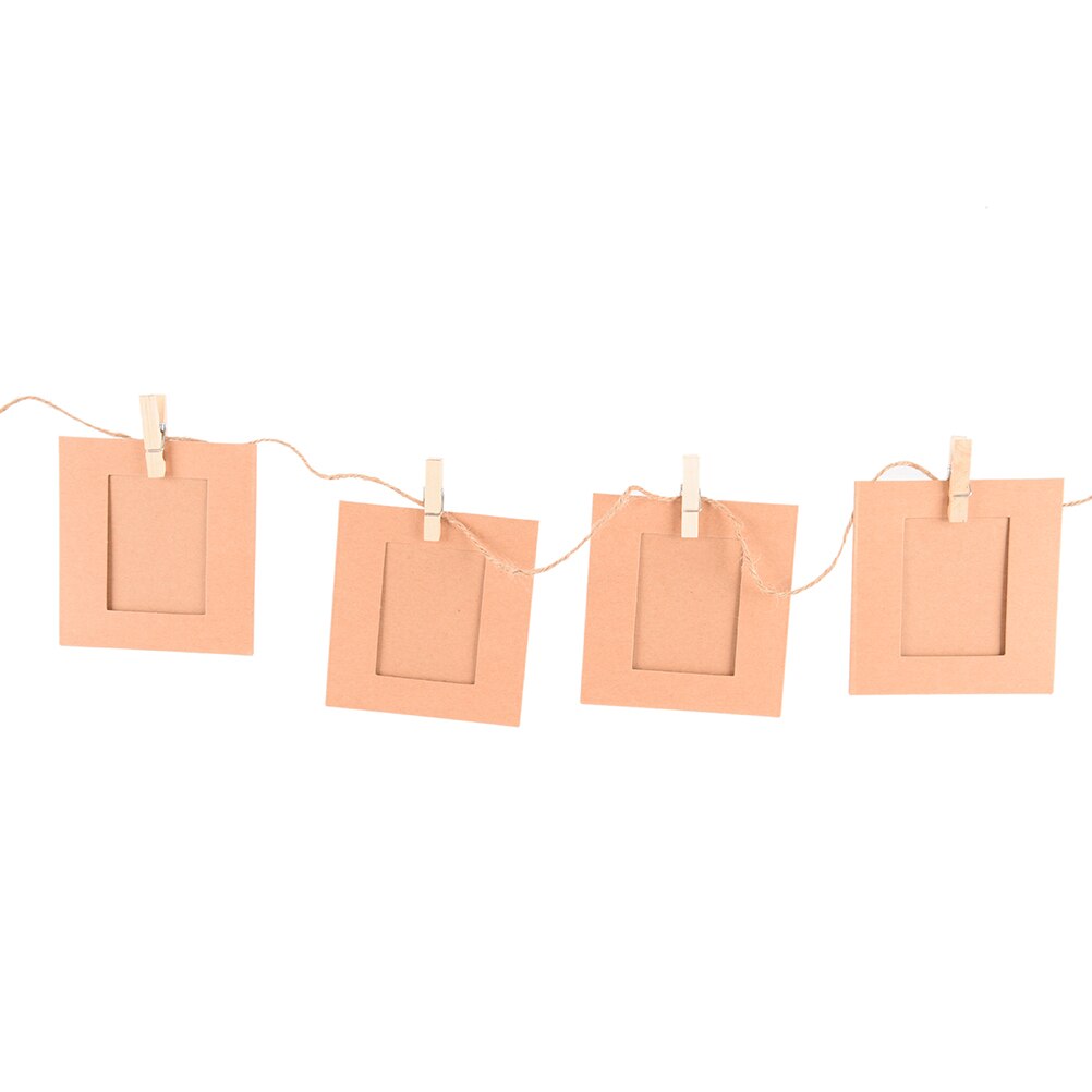 10 Set Vintage Paper Photo Frame DIY Wall Picture ... – Grandado