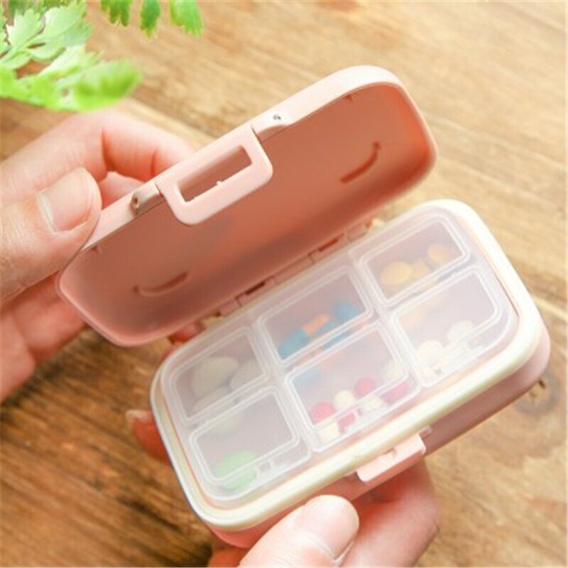 Portable 6-Grid Small Medicine Box Mini Medicine S... – Grandado
