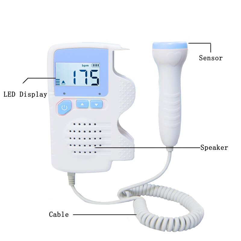 Fetal Doppler FD-200+ Fetal Heart Rate Detection D... – Grandado