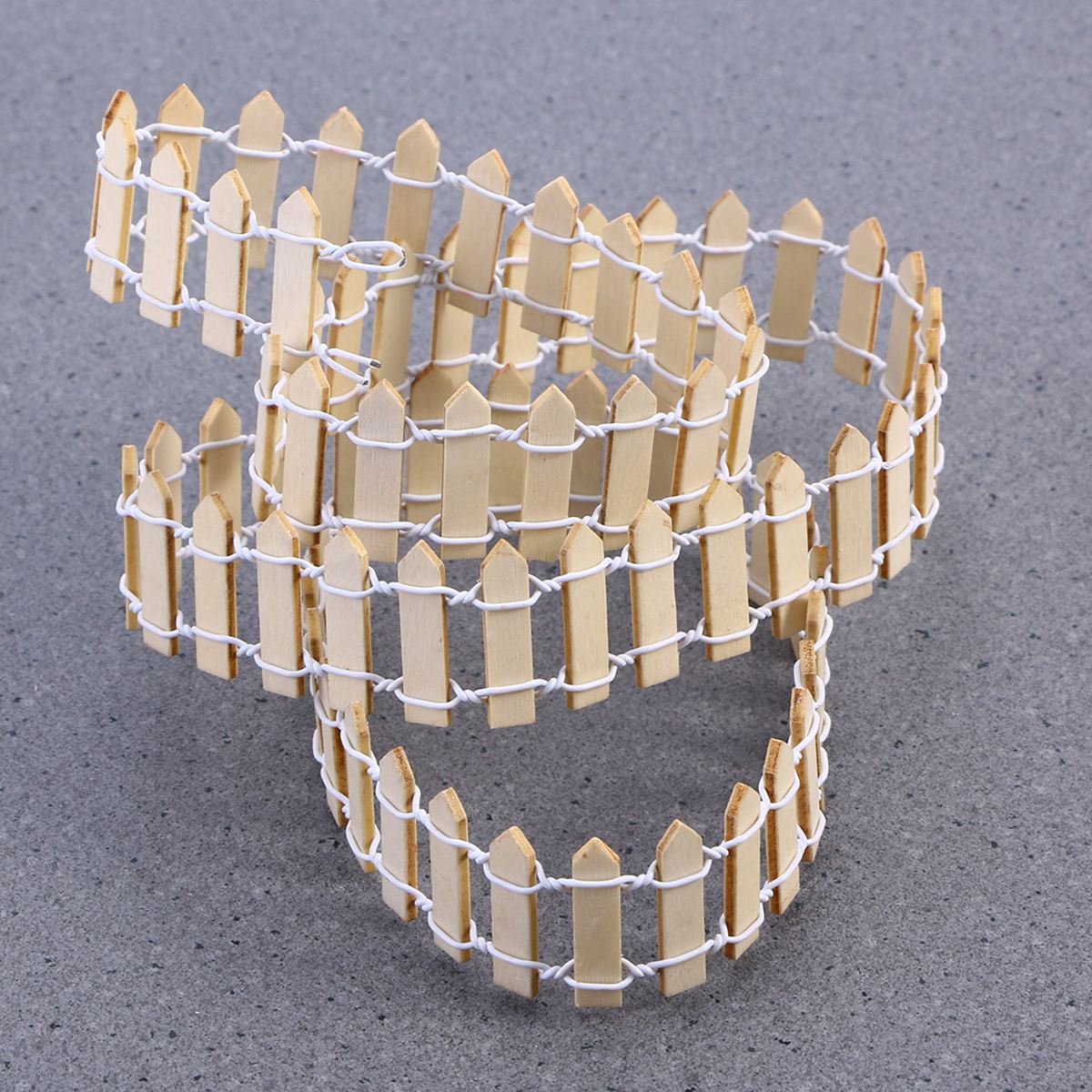 100cm x 3cm Mini Small Wood Fence DIY mini house F... – Grandado