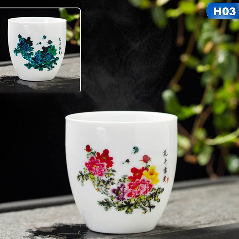 Japanese Magic Sakura Teacup Cold Temperature Discoloration Color ...