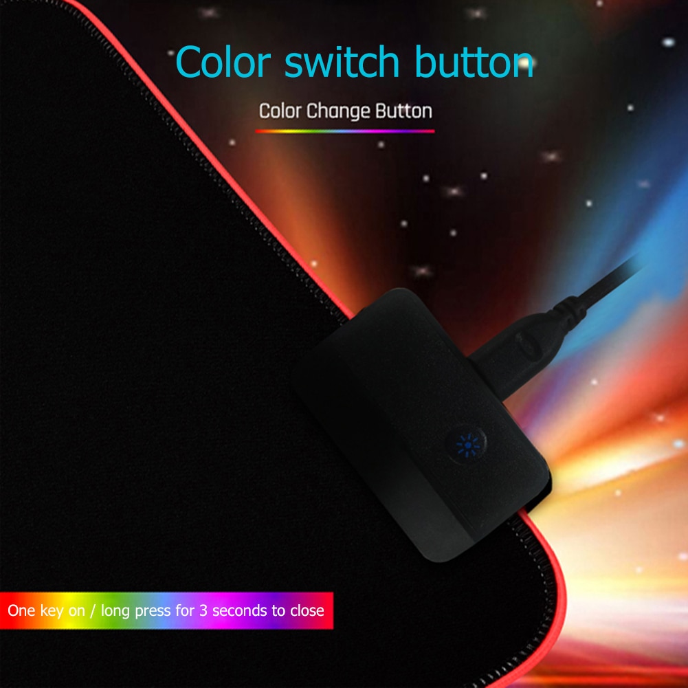 Kleurrijke rgb-muismat, antislip rubberen mat voor... – Grandado