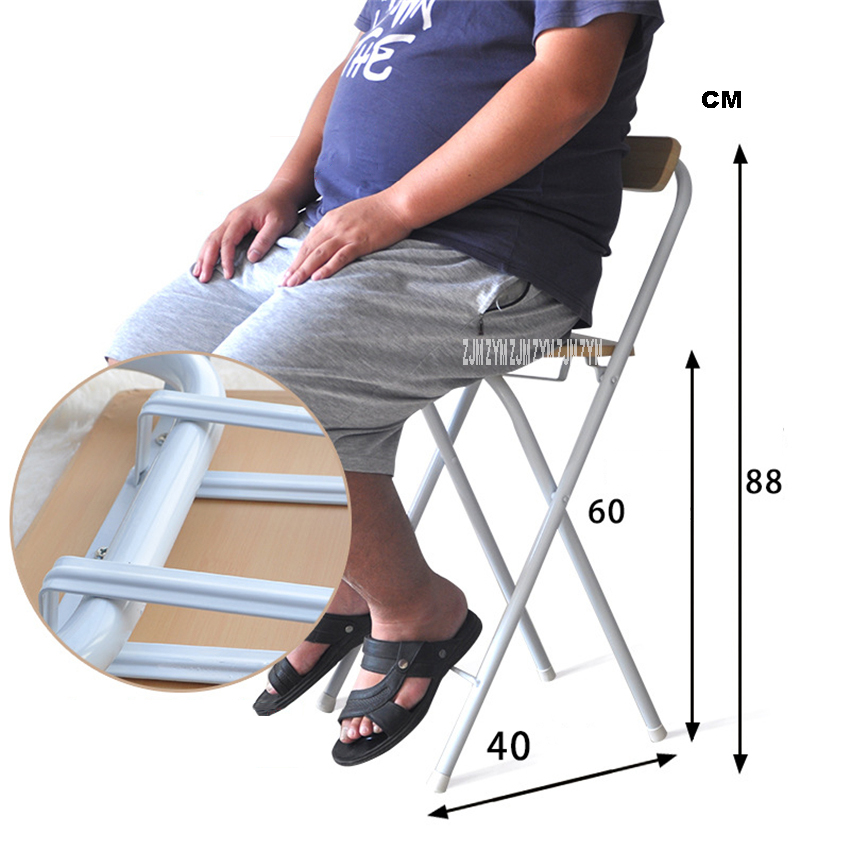 0059A Folding Tall Stool Living Room Wood High Sto... – Vicedeal