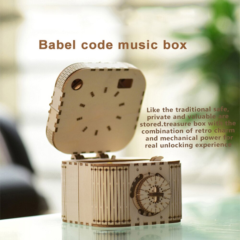 DIY Wooden Mechanical Music Box Password Assembly ... – Grandado