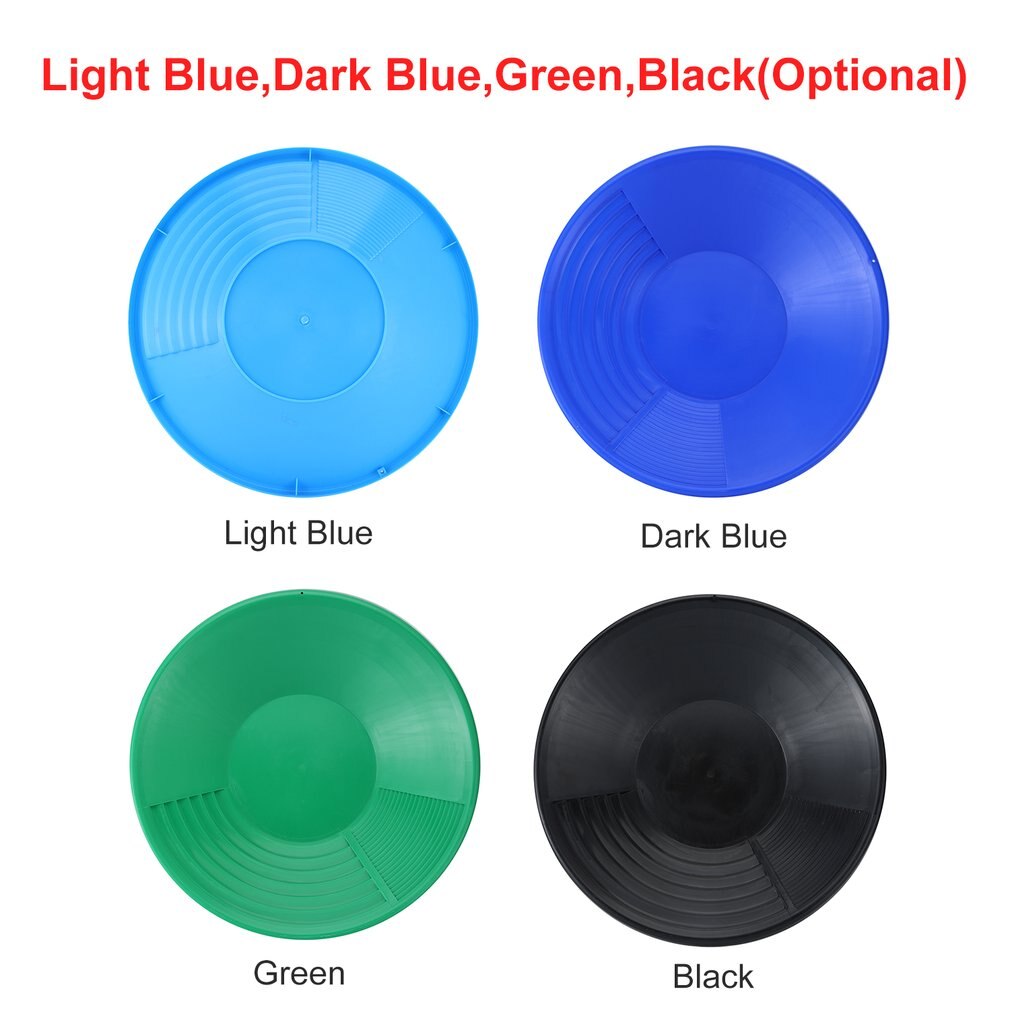 Plastic Gold Basin Nugget Mining Pan Dual Riffle D... – Grandado