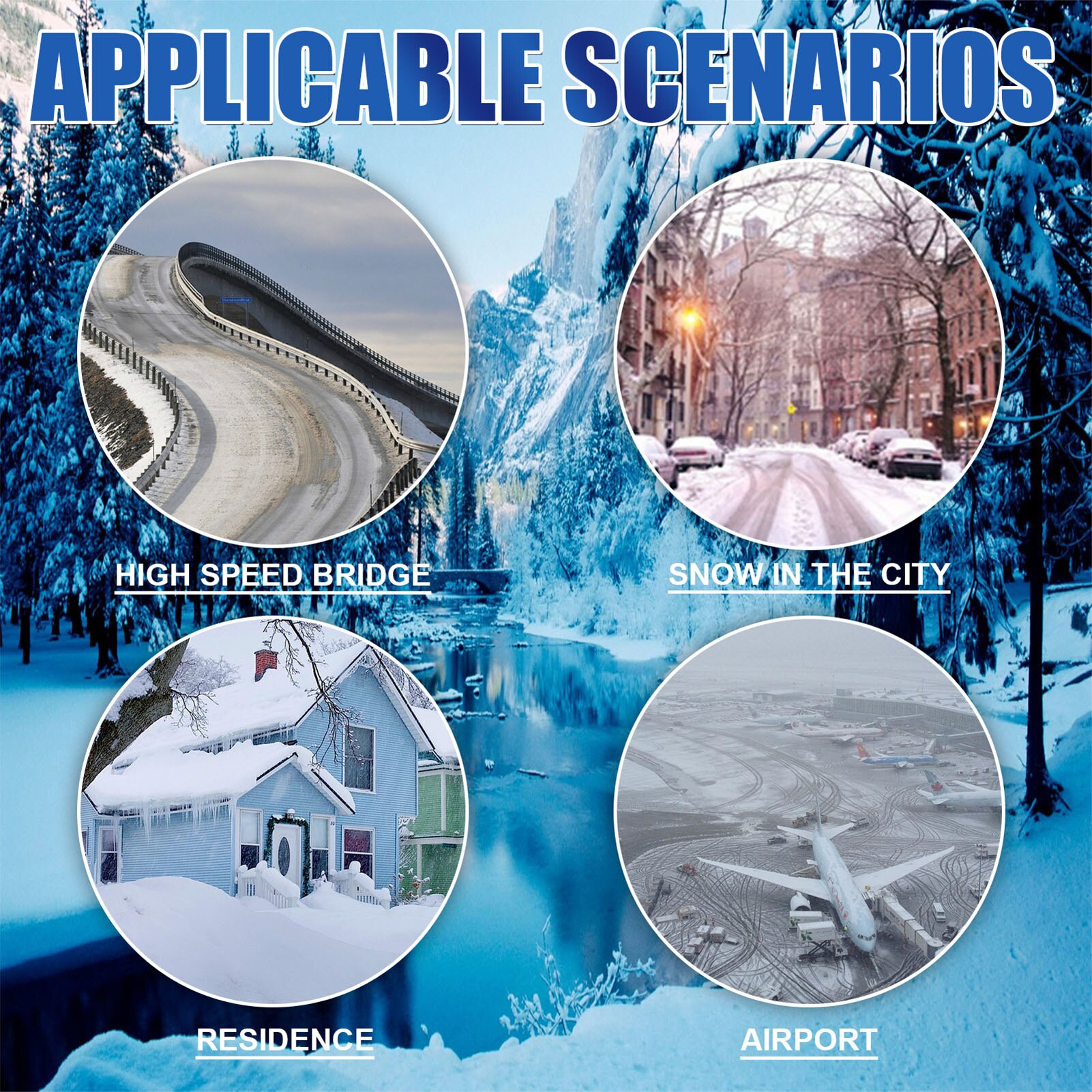 100G Ice Slicer Ice Melt Salt For Walkways Roadway... – Grandado