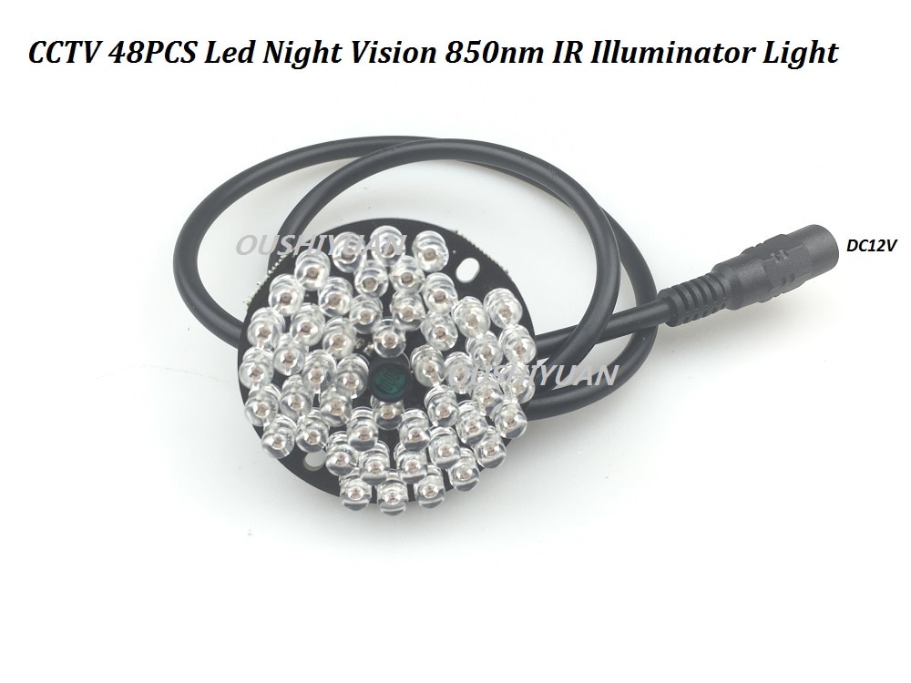 Cctv 48 st leds night vision 850nm ir illuminator ... – Vicedeal