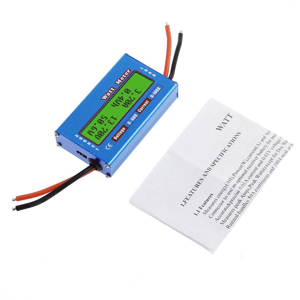 Digital Monitor LCD Watt Meter 60V/100A DC Ammeter... – Grandado