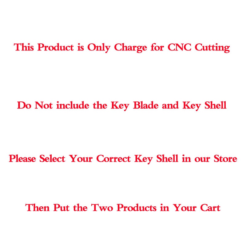 Bilchave Only Car Key Blade Cutting Service CNC Cu... – Grandado