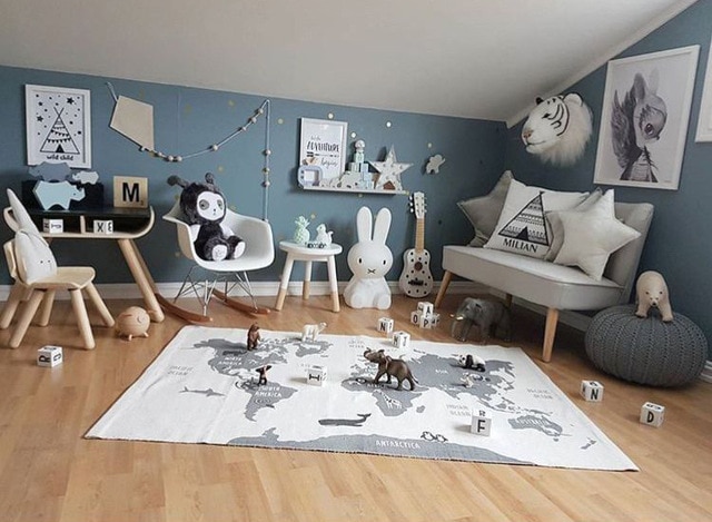 90cm*140CM Mother Care Baby Play Mat World Map Bab... – Grandado