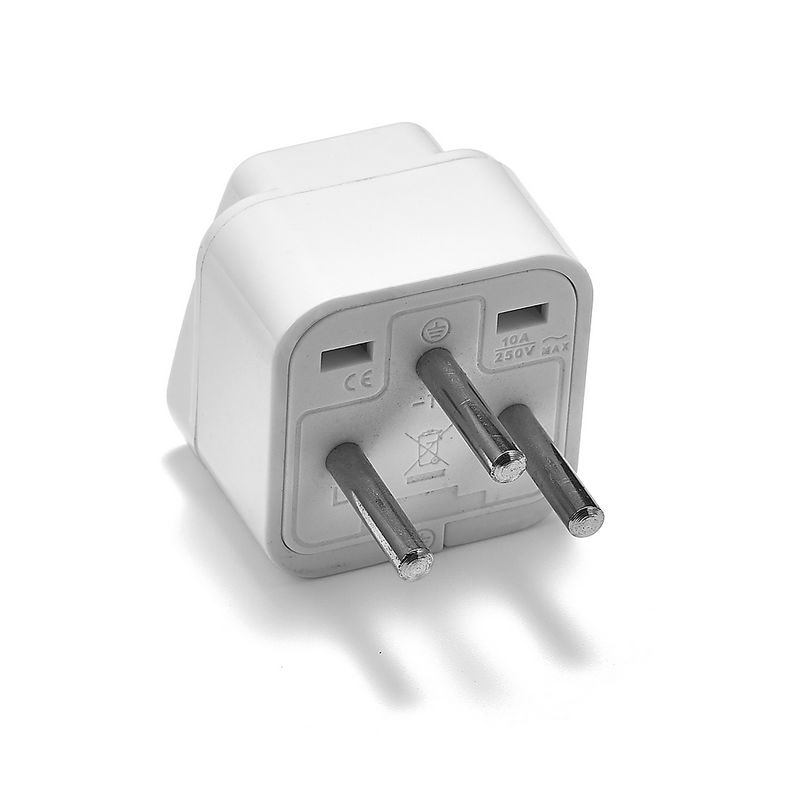 Universal Israe IL Plug Adapter 3 Pin EU Euro AU U... – Grandado