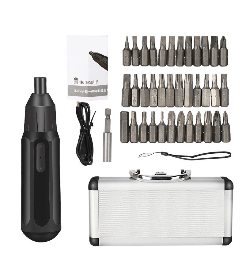 3.6V Electric Screwdriver Set USB Rechargeable Wir... – Grandado