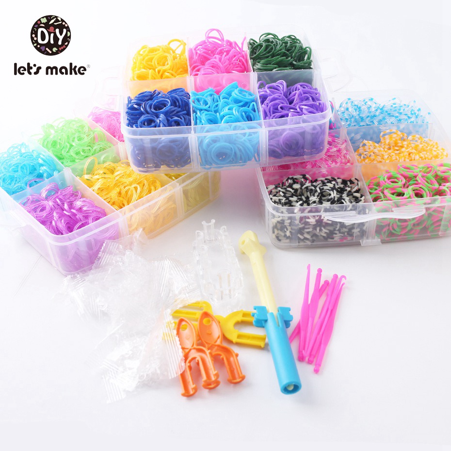 Laten we 5400pcs Rubber Loom Band Kit Kids DIY Arm... – Vicedeal