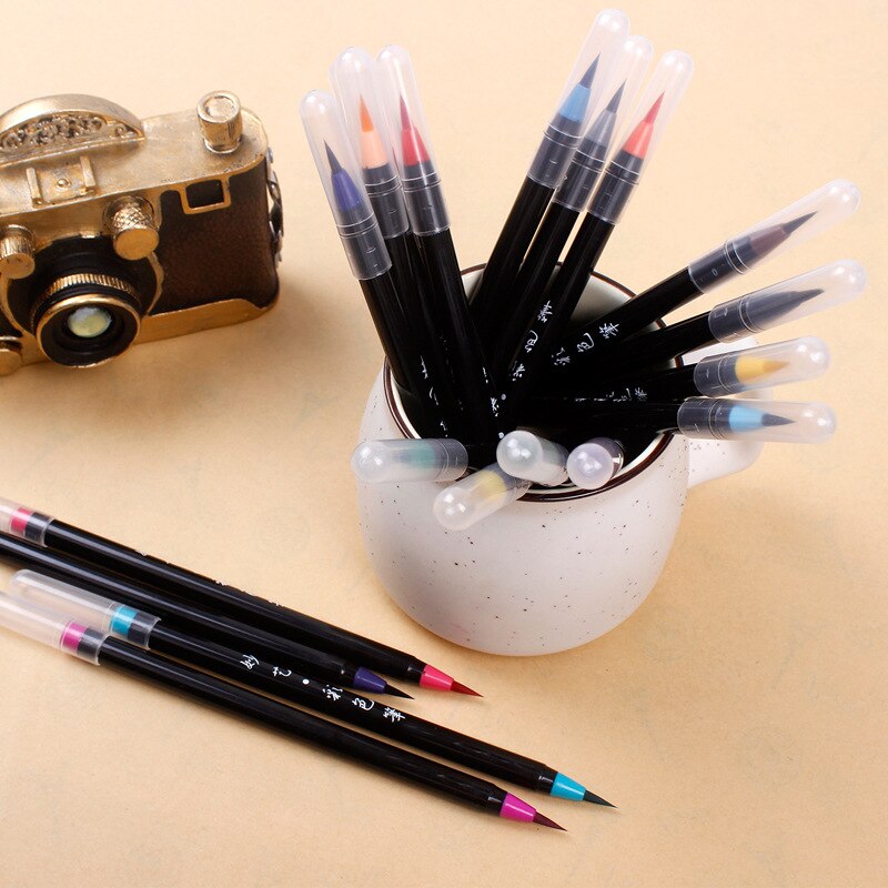 Aquarell stift, farbe weichen kopf pinsel, 20 farb... – Vicedeal
