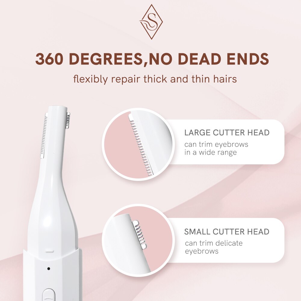 Miss Sally Electric Eyebrow Trimmer Facial Hair Re... – Grandado
