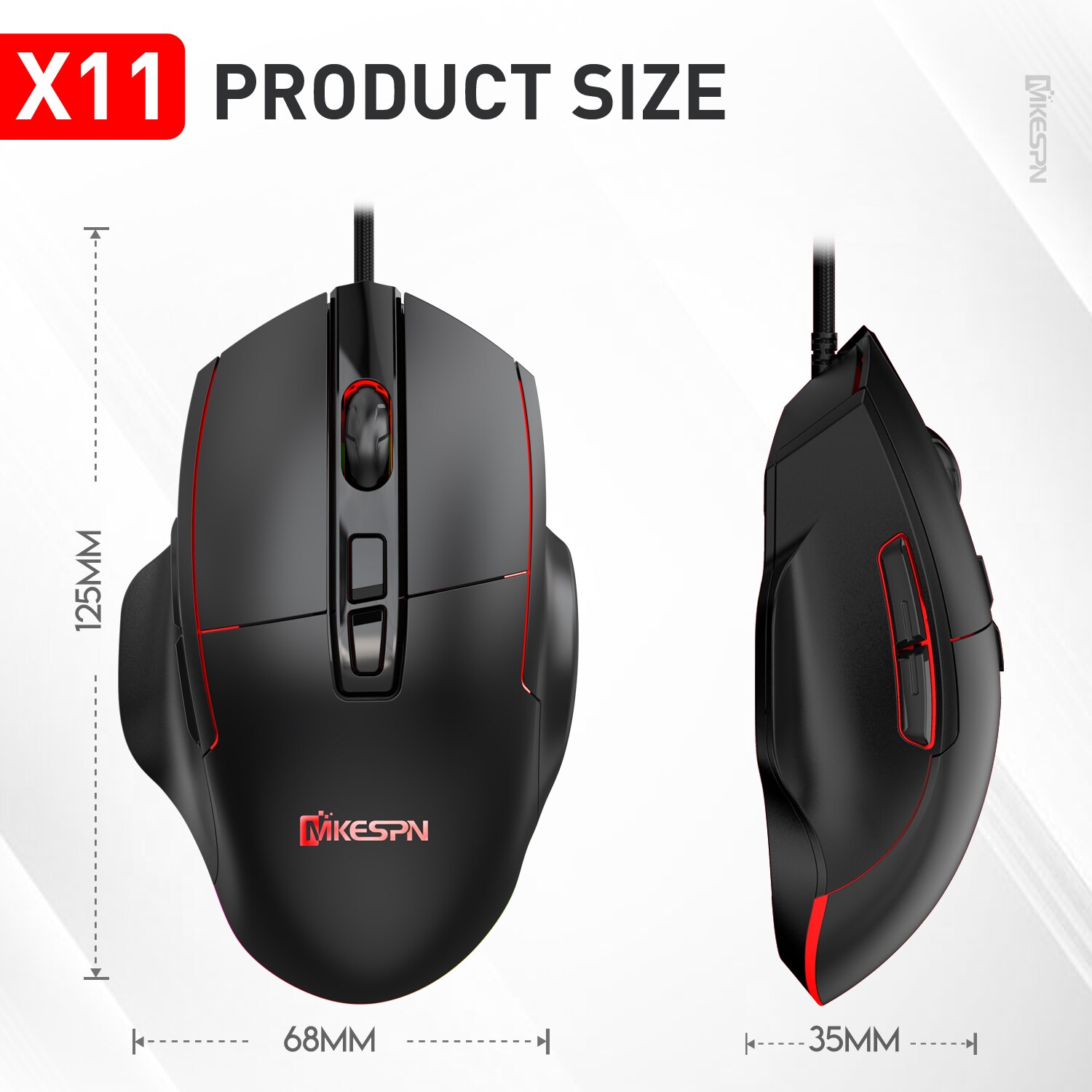 Wired Gaming Mouse USB Computer mice Gaming RGB Mo... – Vicedeal