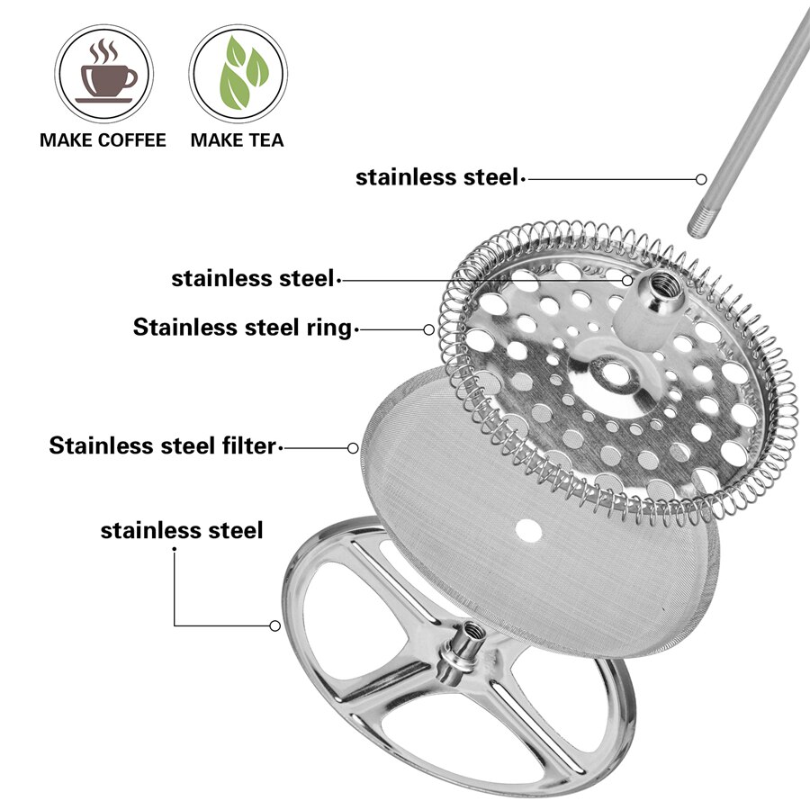 in Kitchen Tool 600ML Coffee Maker Heat Resistant ... – Vicedeal