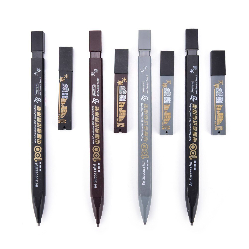 2B Set Black Color Mechanical Pencil Drawing Autom... – Grandado