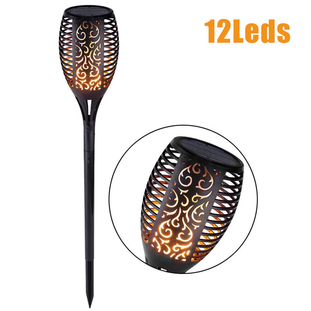 LED Solar Flamme Licht Im Freien Wasserdichte 12 L... – Vicedeal