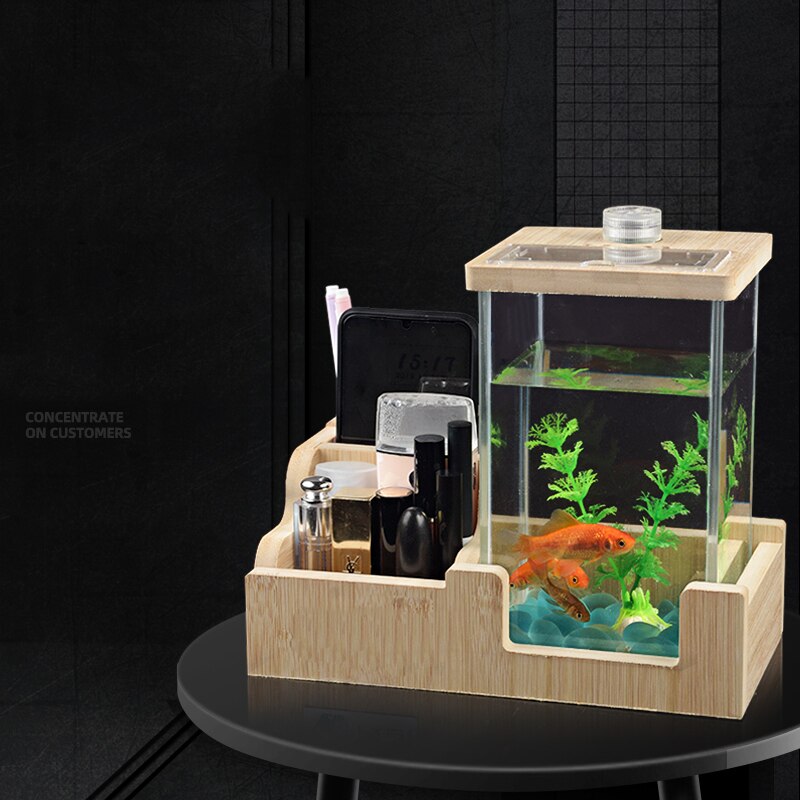 Solid Wood Storage Fish Tank Small Fighting Fish B... – Vicedeal