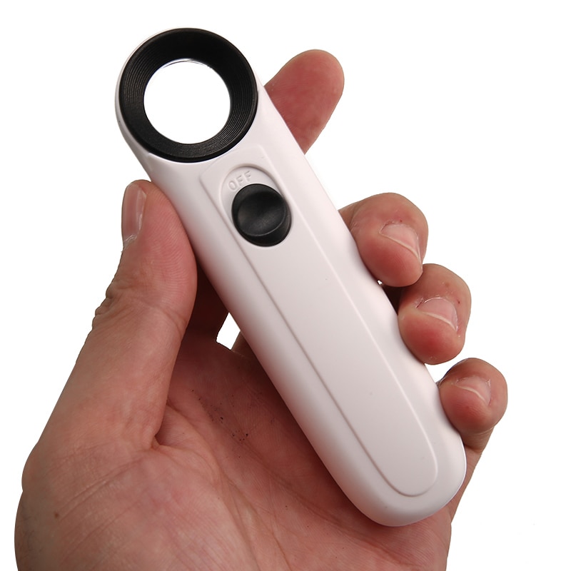Handheld 40X Vergrootglas Vergrootglas Acryl Lens ... – Vicedeal