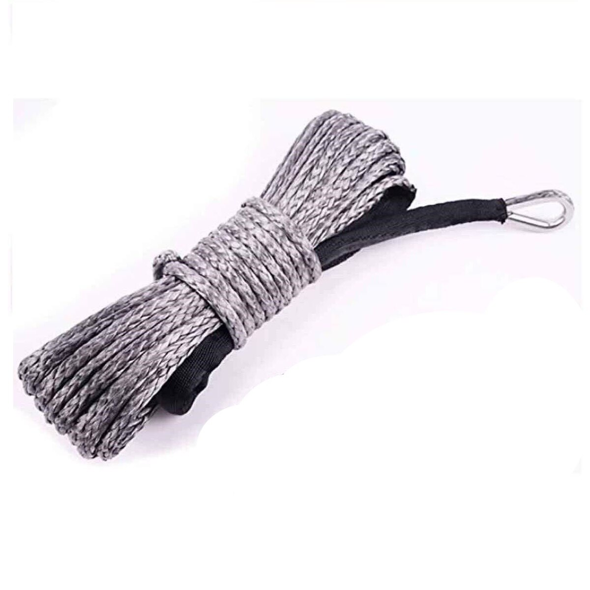 Winch Rope String Line Cable with Sheath Gray Synt... – Vicedeal